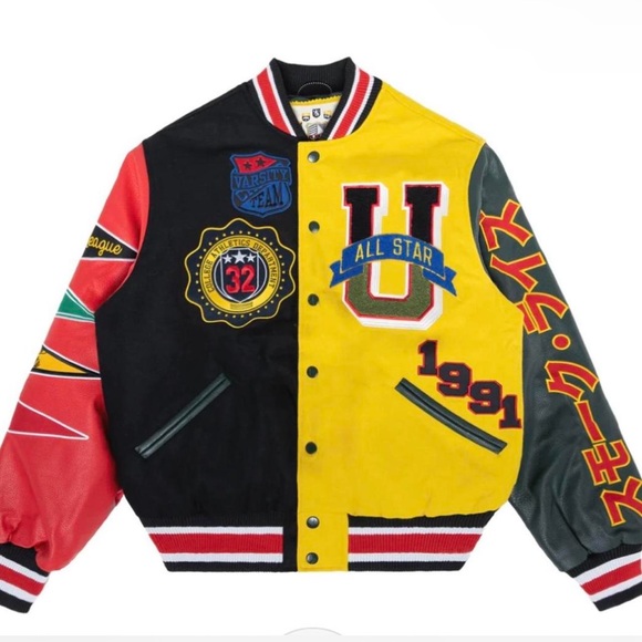 Jackets & Coats | Multicolor Mens Oversized Varsity Jacket Viral ...
